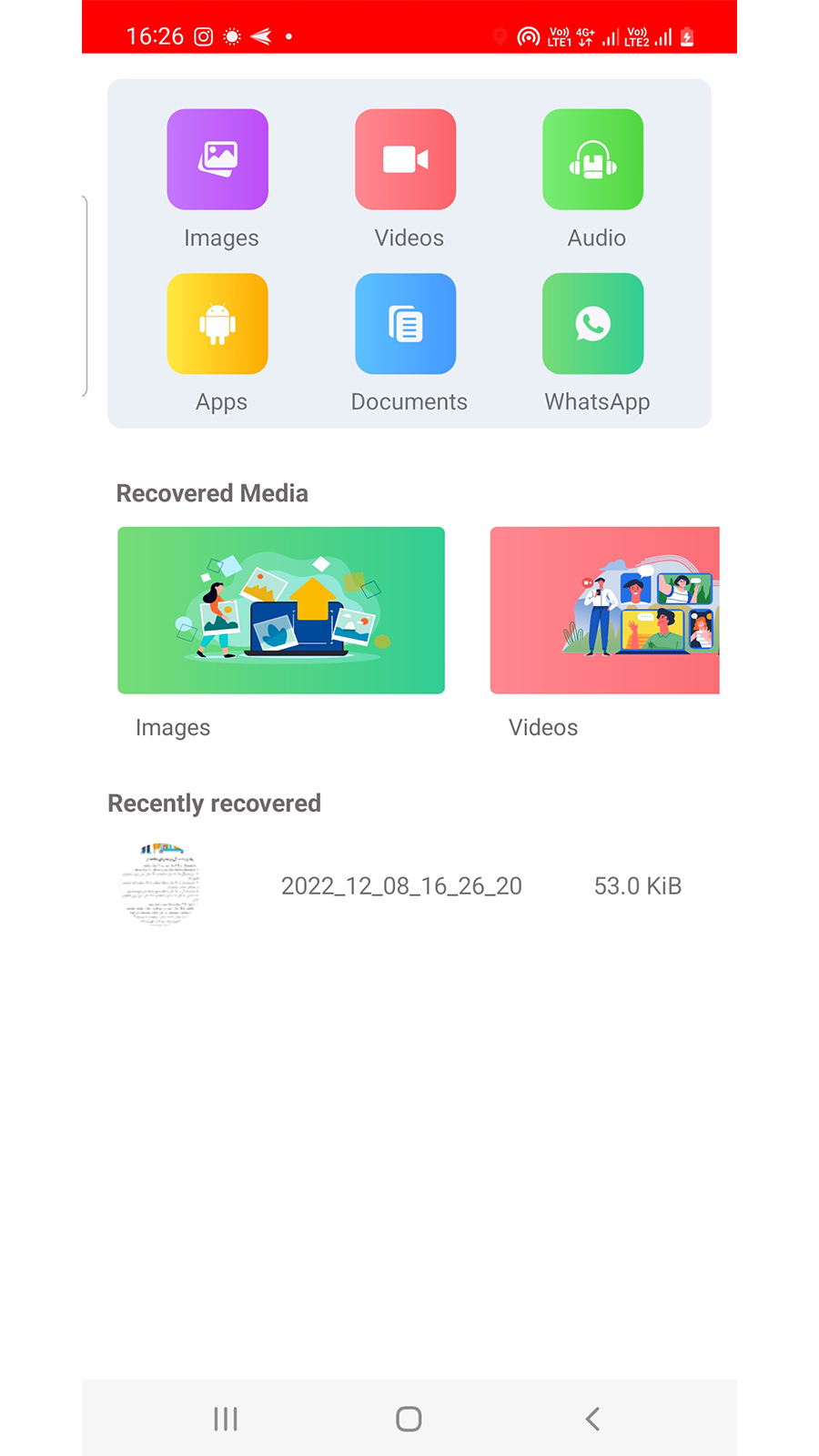دانلود برنامه ریکاوری حرفه ای تمام فایل ها برای اندروید مایکت