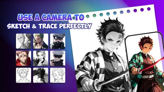 دانلود برنامه Draw Anime - AR Drawing Sketch برای اندروید | مایکت