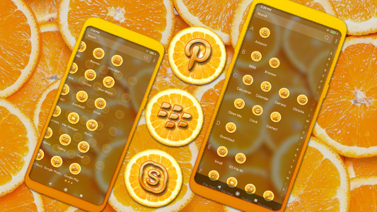 دانلود برنامه Orange Slice Theme Launcher برای اندروید | مایکت